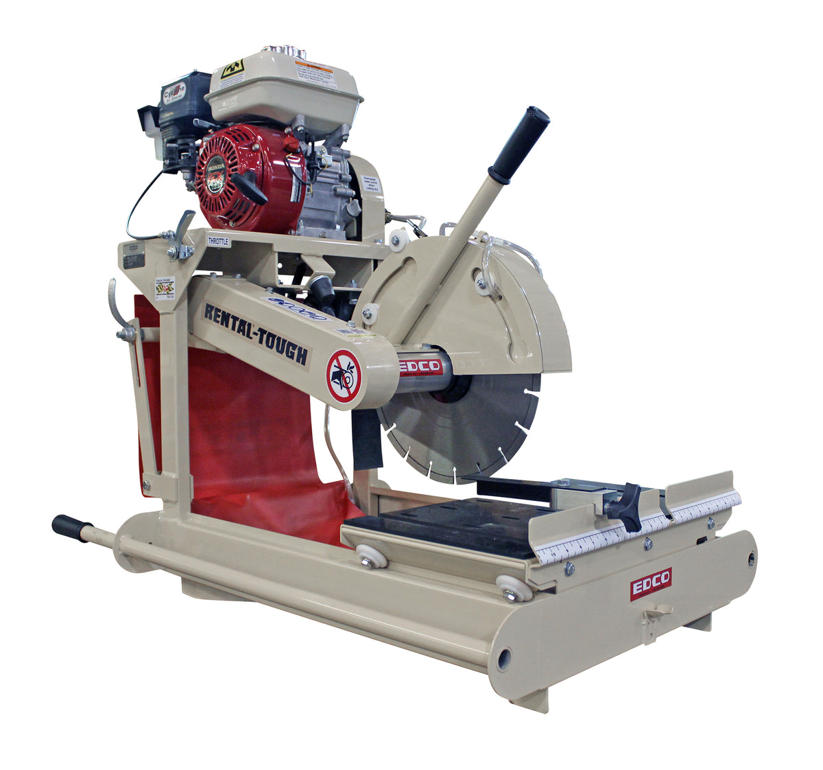14" EDCO Gas Powered Masonry Saw 9HP PLEASE CALL for LTL Freight Shipp